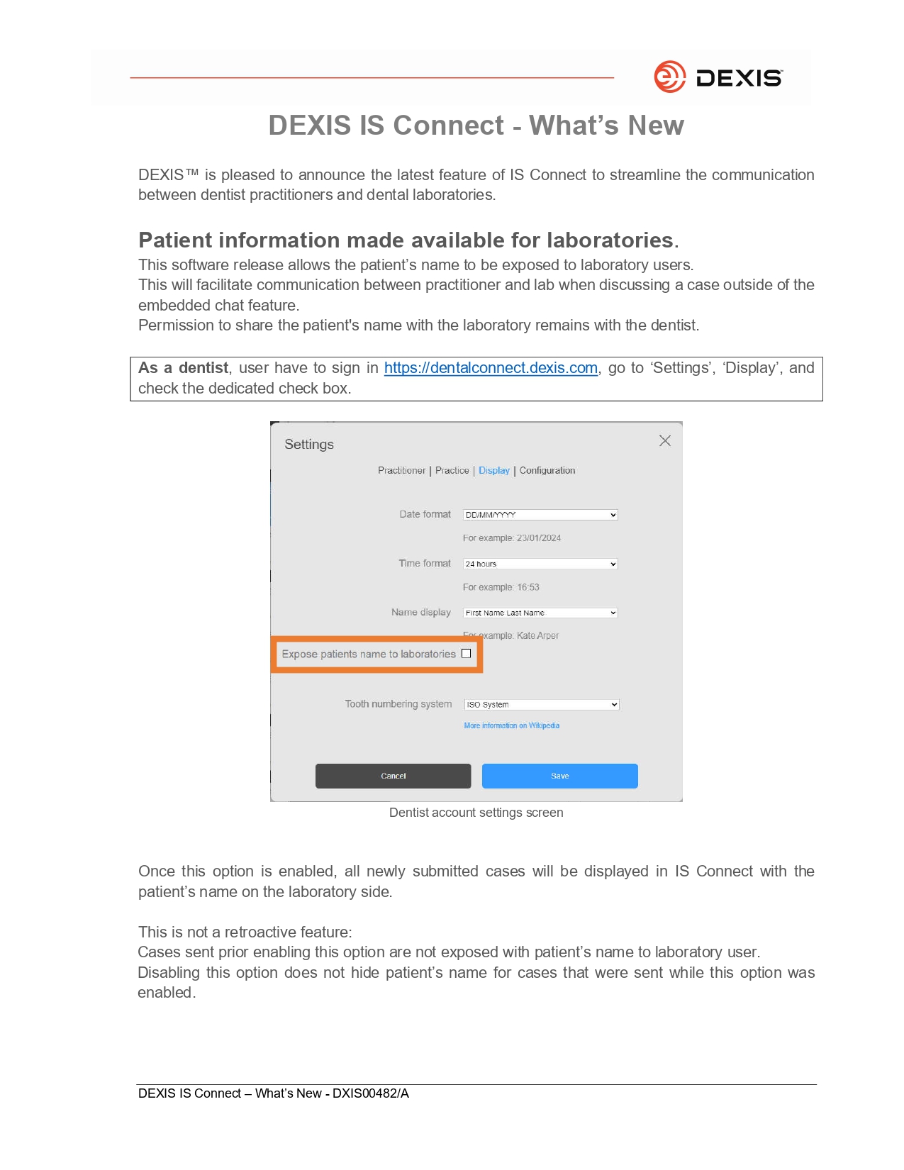 DEXIS IS Connect v1.2